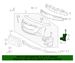 2022 Cadillac CT5 Side Bracket 85132885 | GMPartsDirect.com