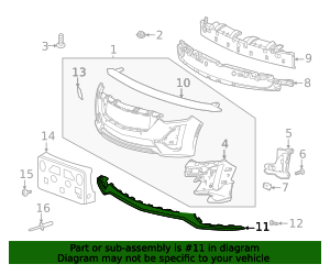 Genuine OEM Front Lower Bumper Cover Part# 84279373 Fits 2020-2022 ...