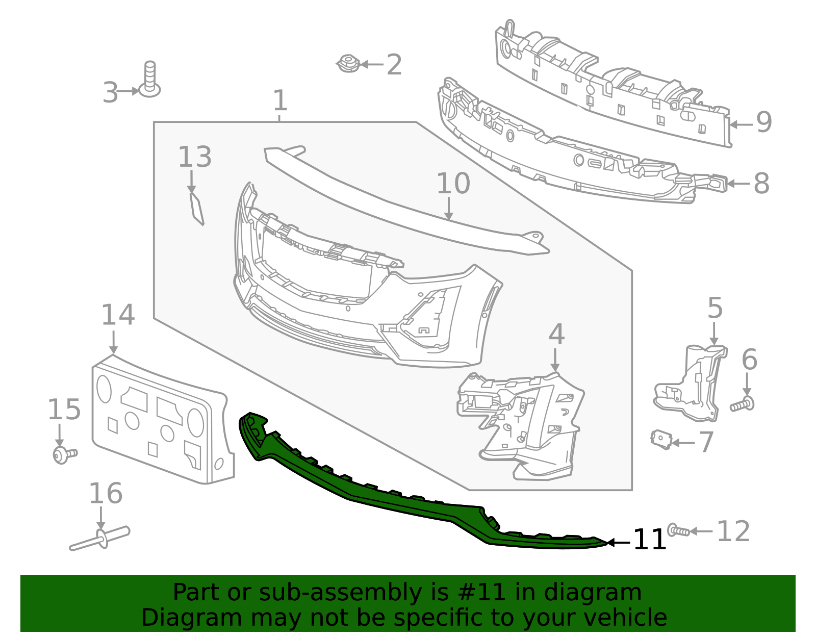 2020-2024 Cadillac CT5 Front Lower Bumper Cover 84279373 GM ...