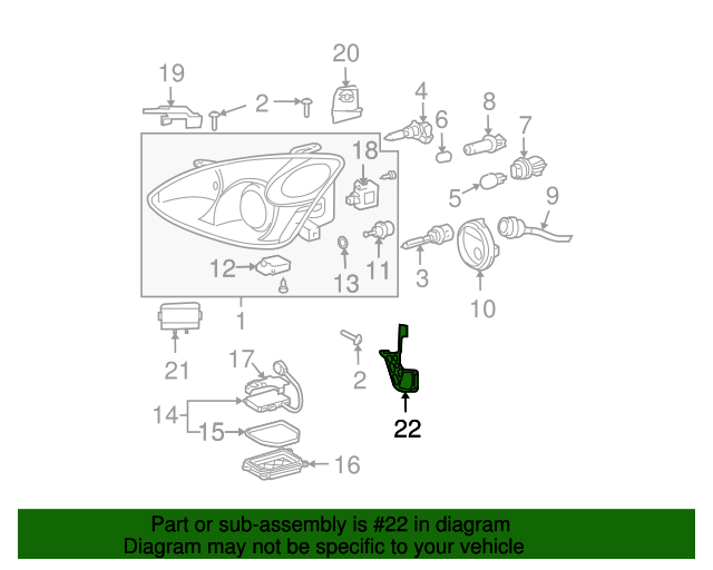 2004-2009 Lexus Repair Bracket 81196-48040 | OEM Parts Online
