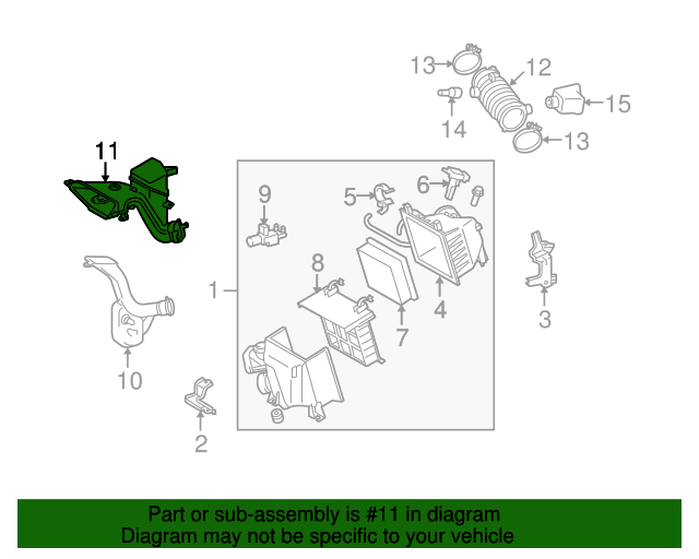 17752-0P070 - Inlet Tube 2010-2015 Lexus RX350 | Longo Lexus Parts
