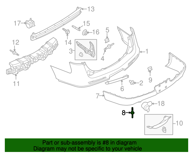 2010-2024 Ford Lower Cover Rivet -W702852-S300 | Ford OEM Parts Outlet