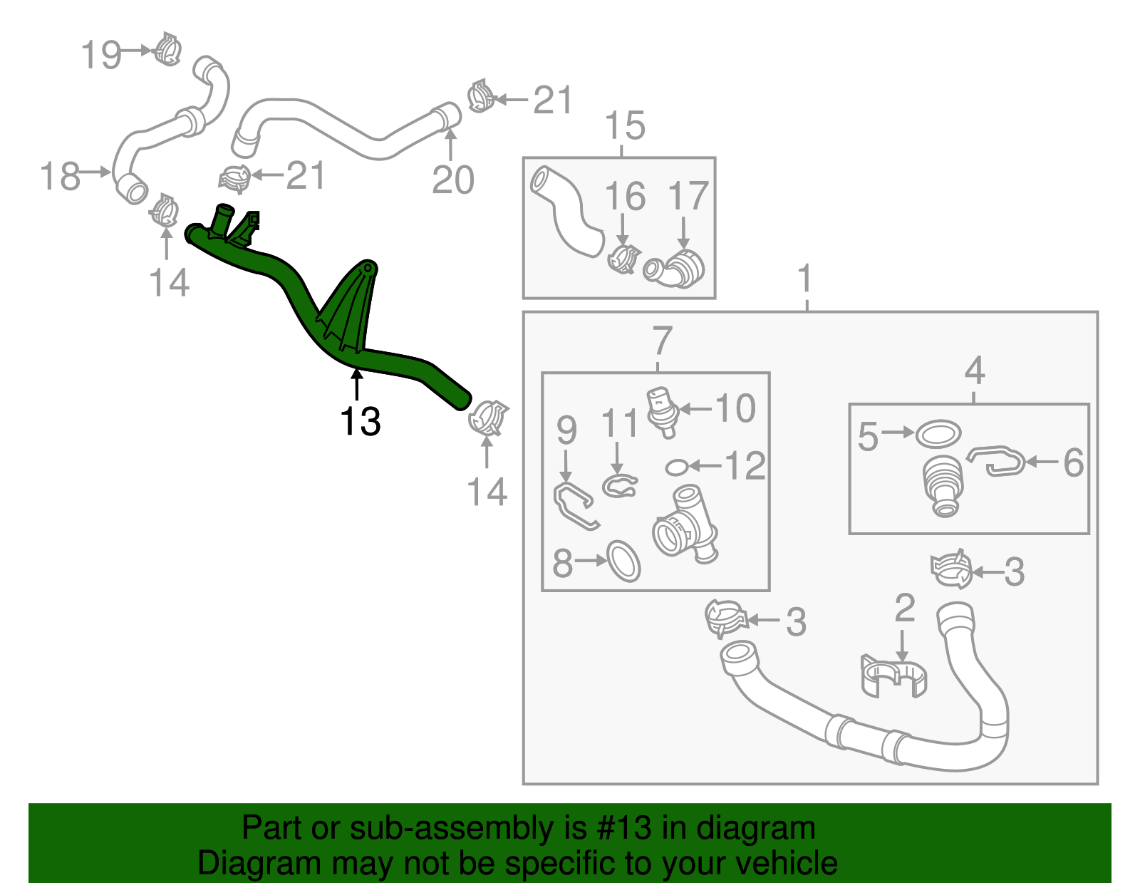 2015-2024 Volkswagen Water Pipe 5Q0-121-070-BR | OEM VW Parts Haus