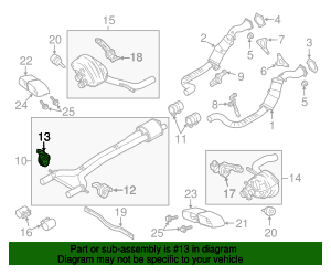 970-111-153-02 - Exhaust System Hanger 2014-2016 Porsche Panamera ...