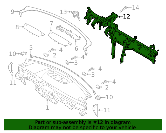 84410-S9000 - Reinforced Beam 2020-2022 Kia Telluride | Kia.Parts Store