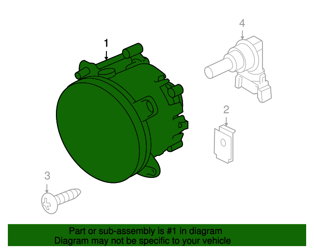 XBJ000090 - Fog Light 2003-2009 Land Rover | AutoNationParts.com