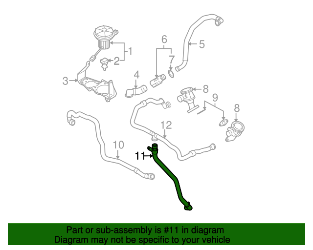 Genuine BMW 11-72-7-840-980 | Pressure Hose | FREE Shipping on Most ...