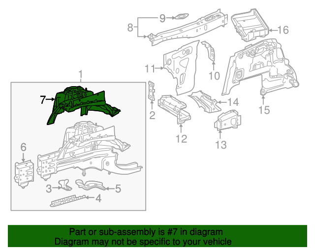 205-620-02-01 - Fender Apron 2015-2023 Mercedes-Benz | AutoNationParts.com