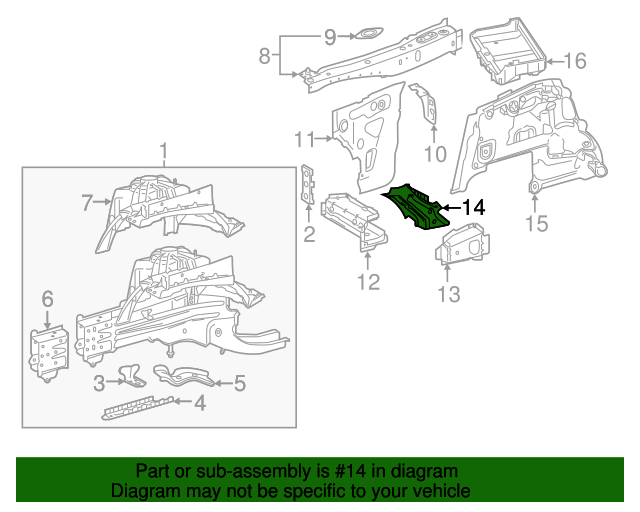 205-630-92-02 - Suspension Strut Bracket 2015-2023 Mercedes-Benz ...