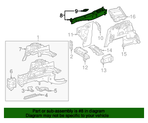 2015-2023 Mercedes-Benz Upper Rail 205-630-89-02 | AutoNationParts.com