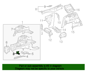 205-626-03-14 - Apron/Rail Assembly Lower Bracket 2015-2021 Mercedes ...