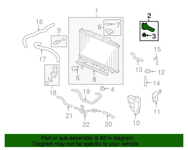 74176-TA0-A00 - Radiator Assembly Mount Bracket 2008-2015 Honda | Honda ...