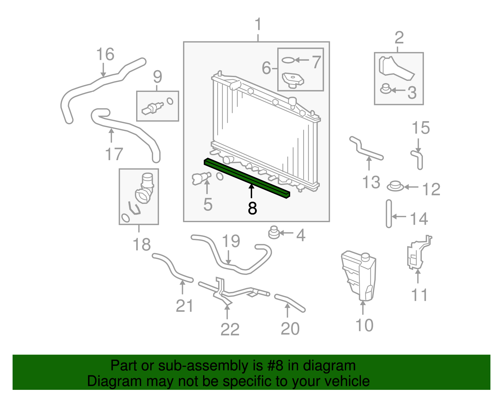 19114-R70-A01 - 2008-2015 Honda - Seal (Lower) | Genuine Honda Parts