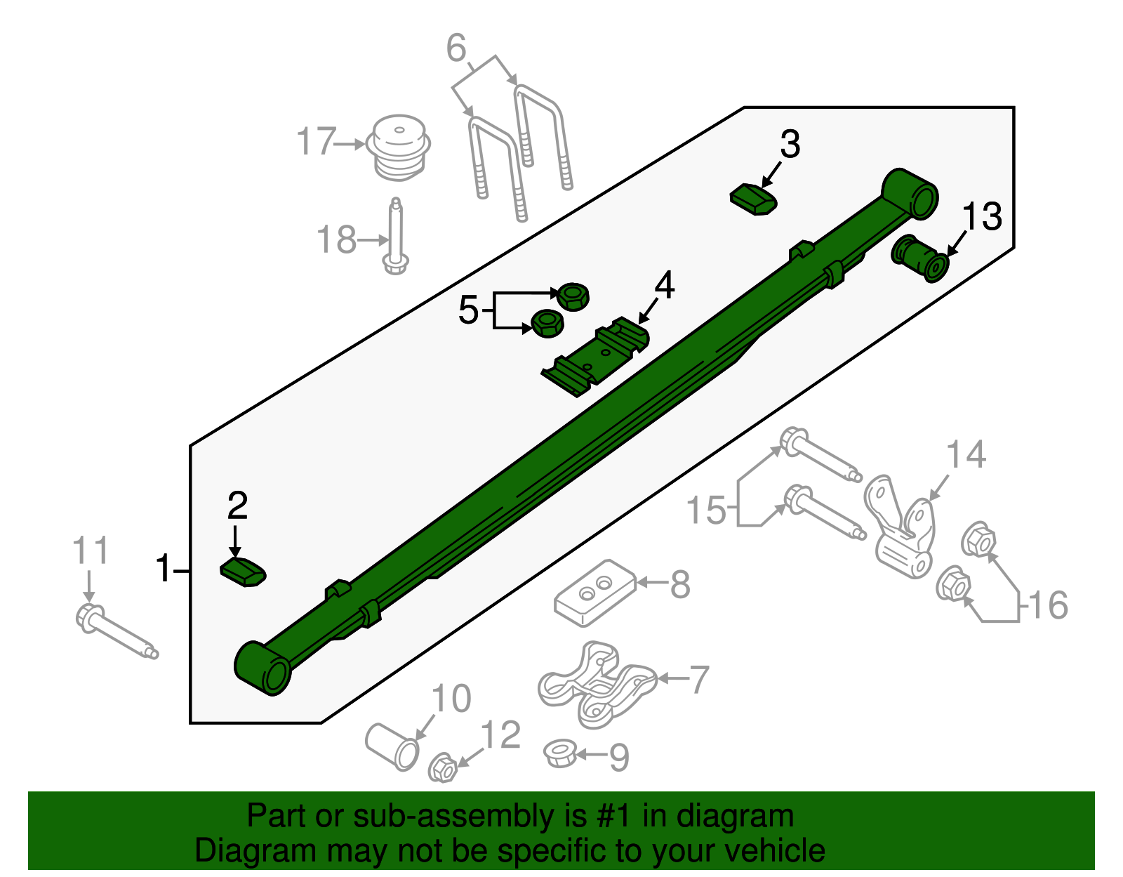 JL3Z-5560-A - Leaf Spring 2018-2020 Ford F-150 | AutoNation Parts