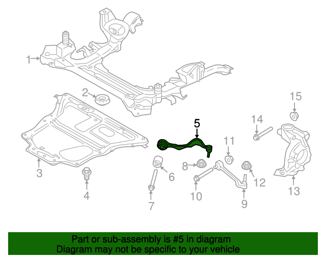 Genuine BMW 31-12-6-854-723 | Front Control Arm | FREE Shipping on Most ...
