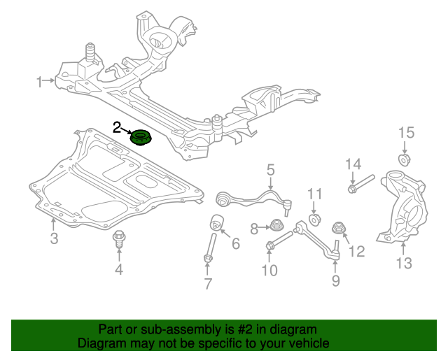 7147127539 - 2008-2022 BMW Suspension Cross-Member Plug (07-14-7-127 ...