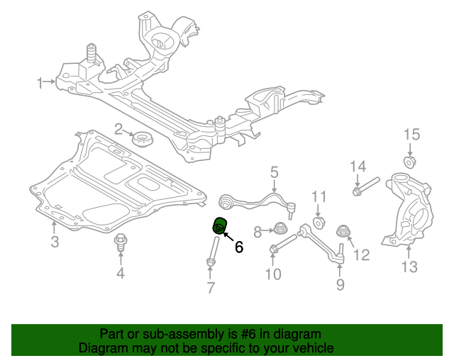 Genuine BMW 31-12-6-854-729 | Front Control Arm Bushing | FREE Shipping ...