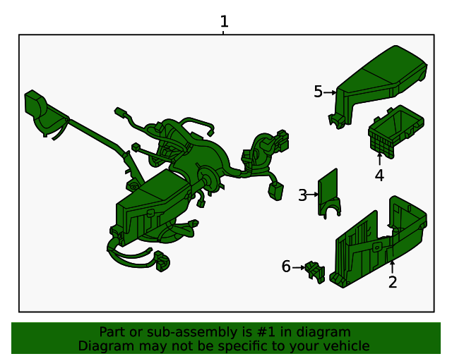 2022-2024 Mitsubishi Outlander Wire Harness 8501L981 | Mitsubishi Parts ...