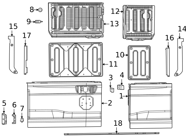 2020-2022 Ram 1500 Panel 68372546AB | TascaParts.com