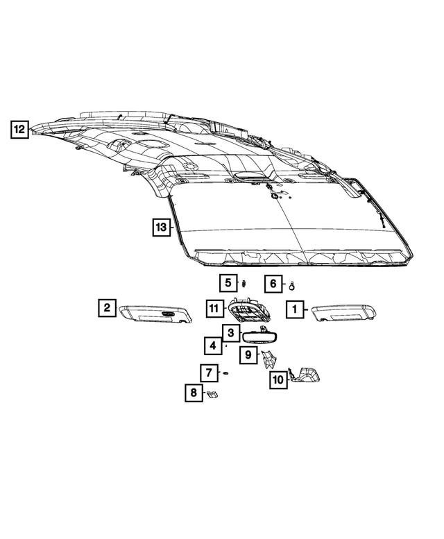 2014-2022 Jeep Overhead Console 1VS291X9AF | My Mopar Parts