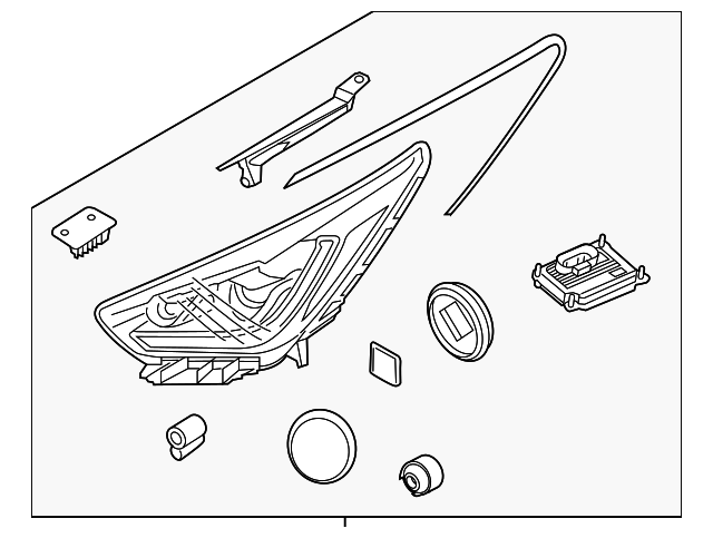 2018-2019 Kia Niro Headlamp Assembly - Driver's Side (LH) 92101-G5220 ...