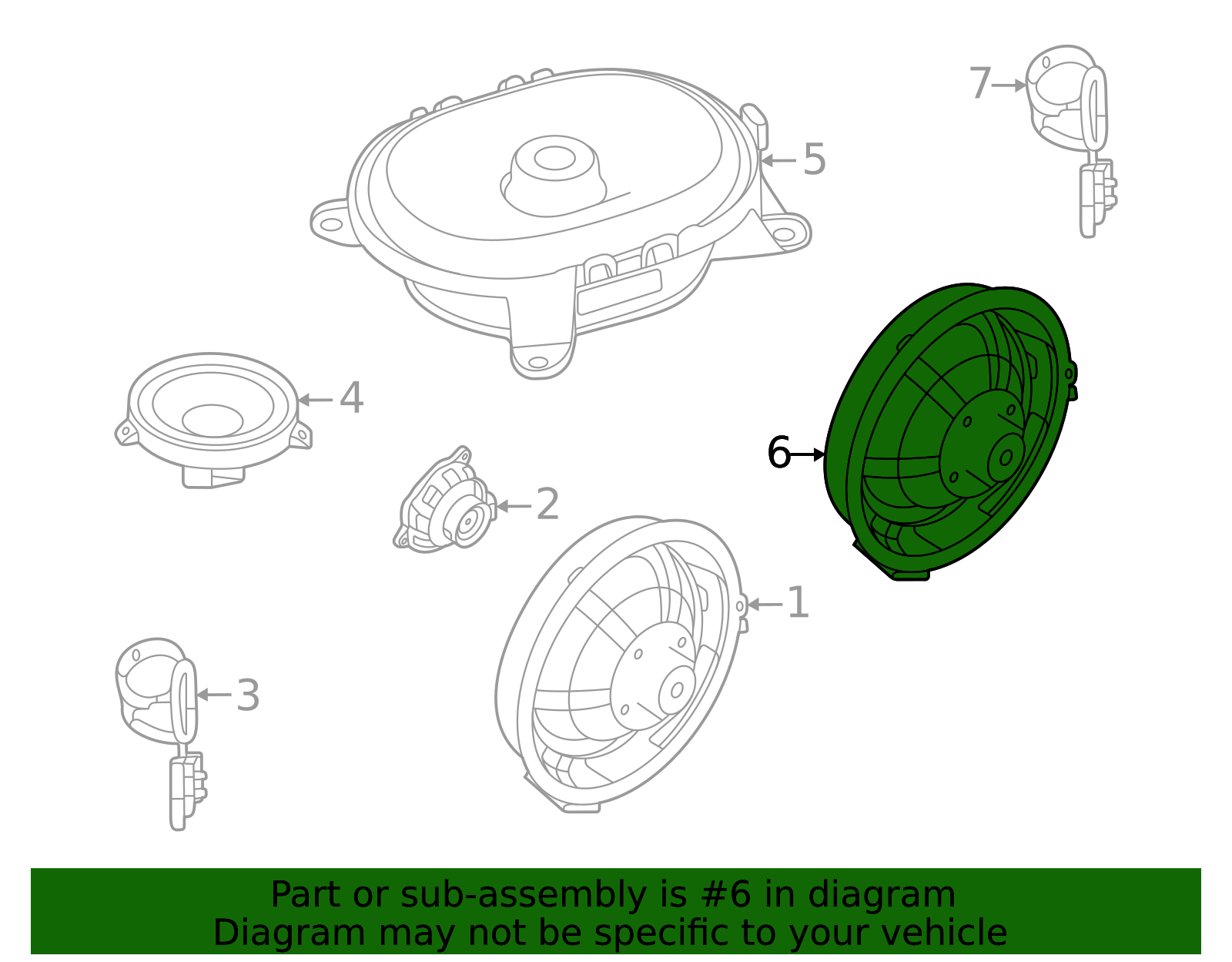 LR096616 - Speaker 2018-2023 Land Rover | AutoNation Parts