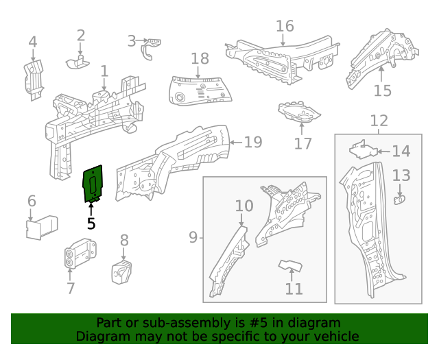 2022-2023 Chevrolet Bolt EUV Driver Side Drivetrain and Front ...