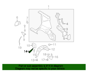 2009-2014 Nissan Murano Stone Guard 78852-1AA0A | Temecula Nissan Parts