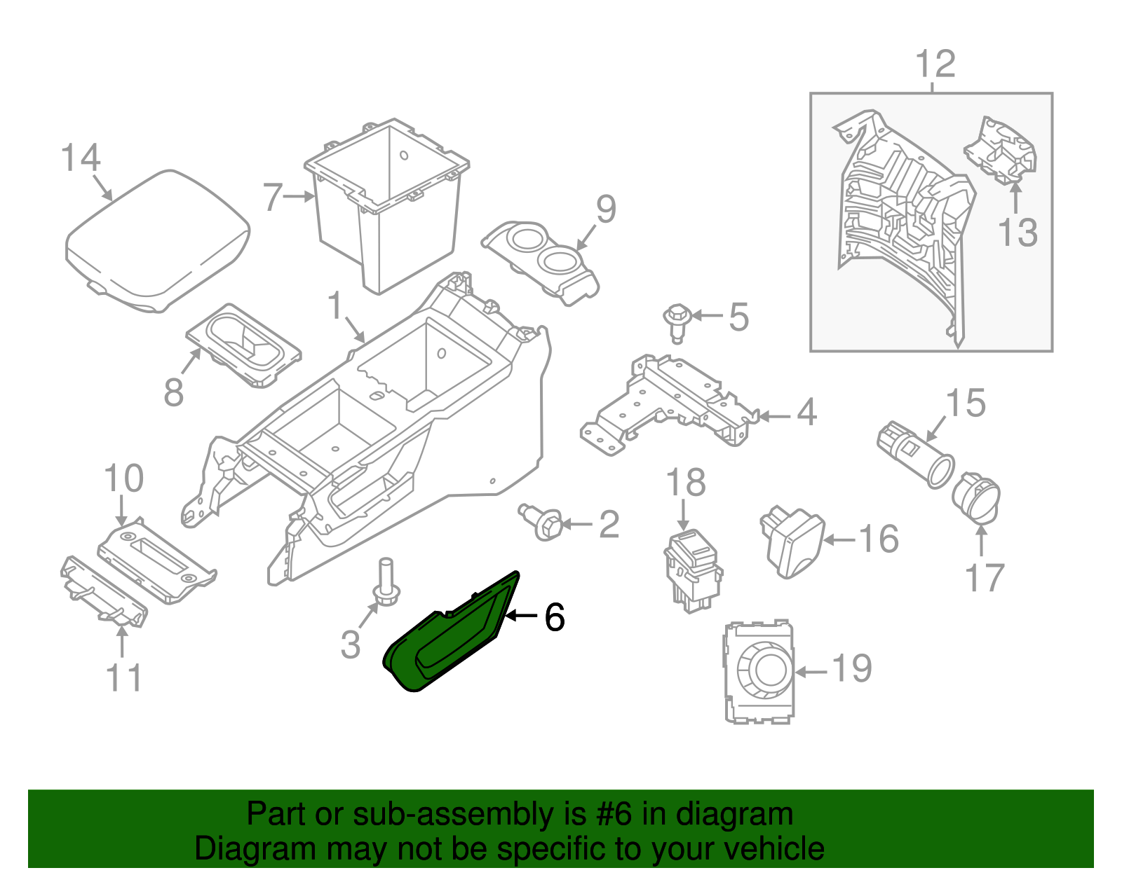 2018-2019 Nissan Side Trim 96906-9FT0A | Temecula Nissan Parts