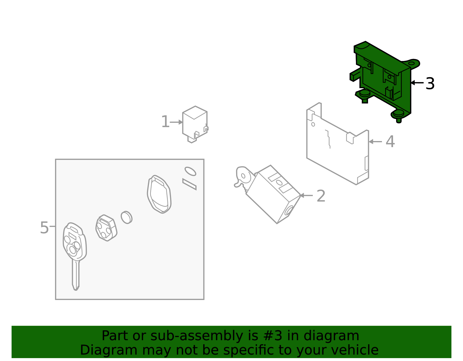 2017-2024 Subaru Ignition Immobilizer Module 88205FL102 | Subaru Parts ...