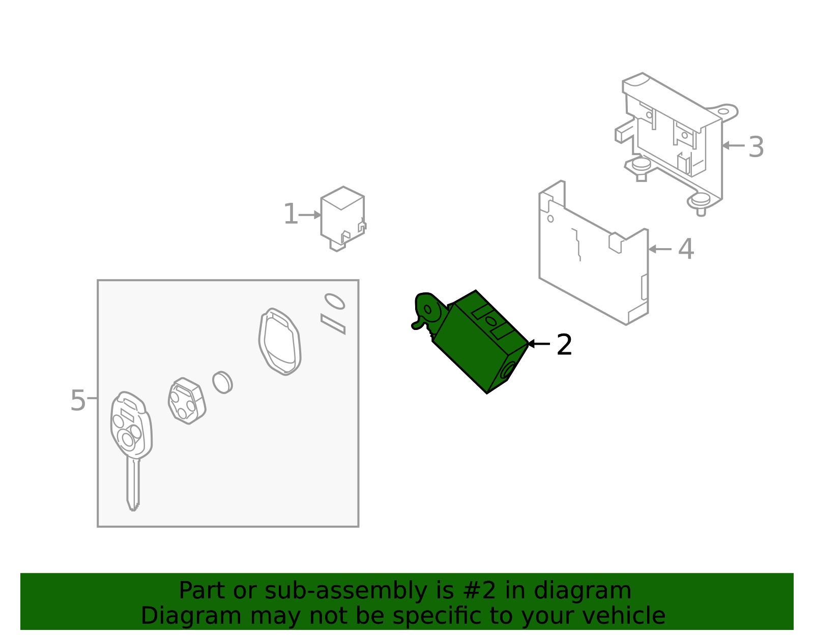 88035SJ050 - Keyless Entry Receiver 2020-2023 Subaru Forester ...
