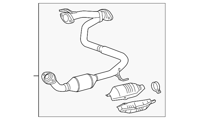 2005-2011 Toyota Tacoma Converter & Pipe 17450-0P020 | Toyota Parts Express