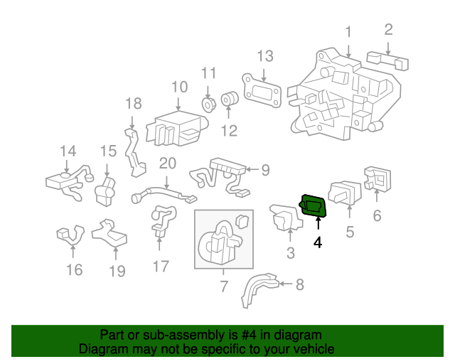 2005-2007 Honda Accord Fuse Box Cover Grommet 1E131-RCJ-003 | Genuine ...