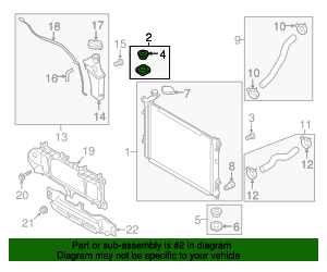 25339-3N000 - Upper Mount 2015-2017 Kia K900 | Kia.Parts Store
