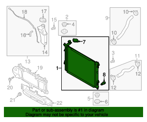 2016-2017 Kia K900 | Radiator Assembly | 25310-3T150 | Kia Auto Parts