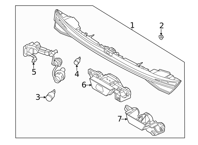 2021-2024 Hyundai Elantra Backup Lamp Assembly 92409-AA020 | OEM Parts ...