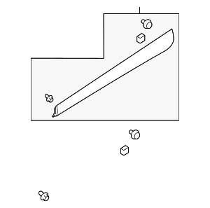 2016-2021 Mazda CX-3 Lower Molding D10E-51-RB0C | Mazda-Parts