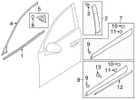 D10E-50-M10A - GARNISH(R) FRONT DOOR - 2016-2020 Mazda CX-3 | Werner ...