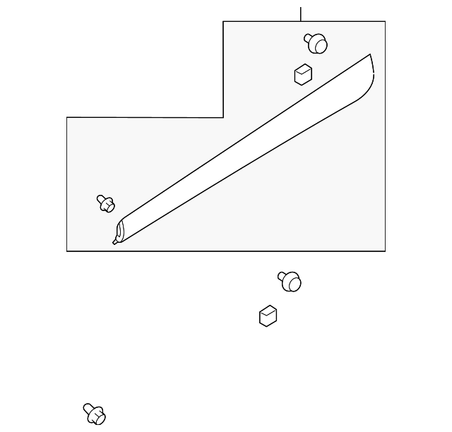 2016-2020 Mazda CX-3 OEM NEW 2016-2019 Mazda CX3 2.0L Lower Molding ...