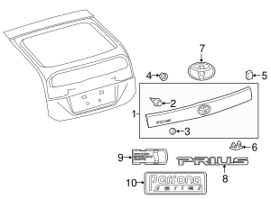 2010-2017 Toyota Grille Emblem 75310-47020 | OEM Parts Online