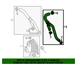 2019-2024 GM Engine Oil Cooler Coolant Inlet Hose 12692080 ...