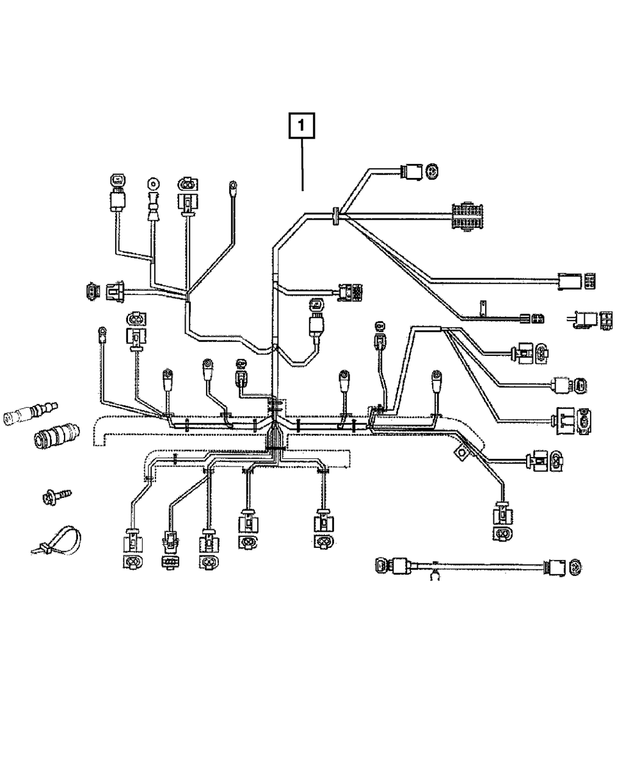 2003-2004 Dodge Engine Wiring 5135872AA | Mopar Estores