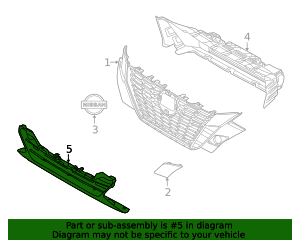 62254-6LB0A - Grille 2020-2023 Nissan Sentra | AutoNationParts.com