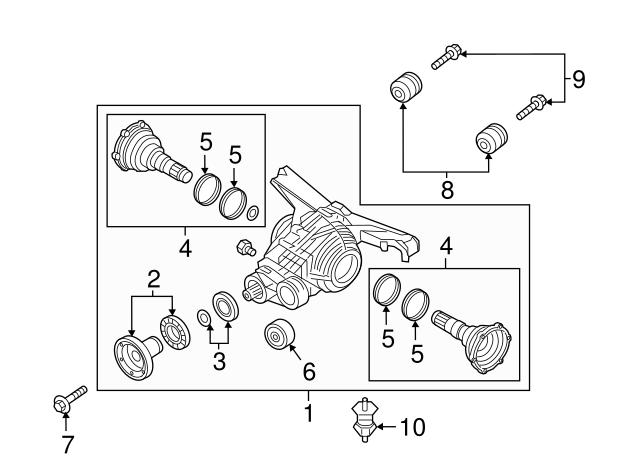 0D2-598-073 - Drive Axle Shaft Seal 2017-2024 Audi | AutoNation Parts