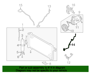 92440-AM601 (92440am601) - 2003-2007 Infiniti G35 AC Line | Infiniti ...