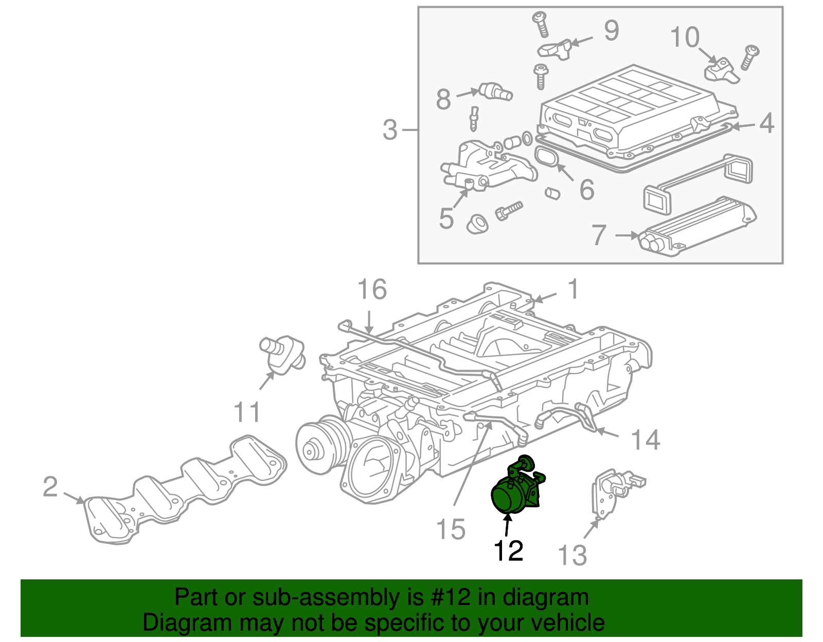 2009-2017 GM Body (Replaces Part Number 12605109) 19420707 GM ...