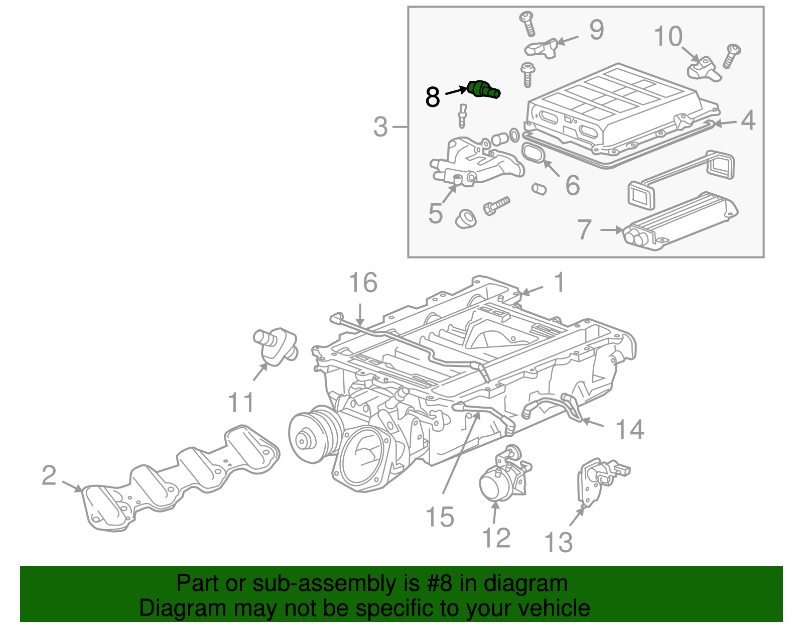 2009-2015 GM Air Temperature Sensor 12614717 | GM Parts Center
