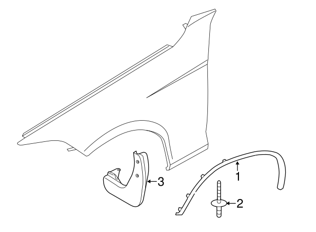 51-77-2-990-165 - Wheel Flare 2013-2015 BMW X1 | Braman BMW & MINI Parts