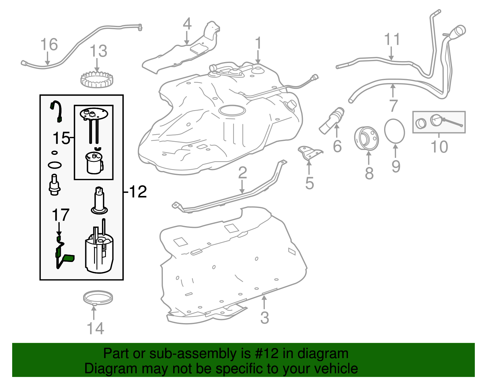 23221-31130 - High-Quality Electric Fuel Pump for 2017-2024 Toyota ...