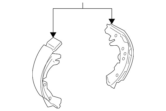 2007-2014 Toyota Drum Brake Shoe 04495-52140 | Toyota Parts
